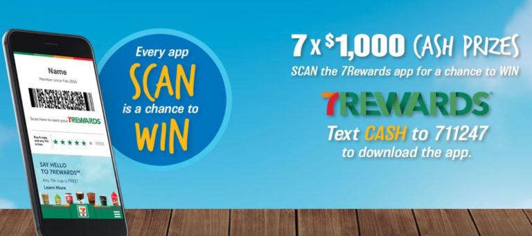 7 Eleven 7Rewards Contest. Scan to Win $1,000 cash prizes | Contests in ...