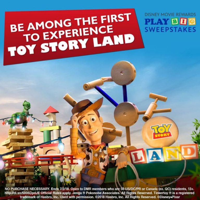 Disney Movie Rewards Toy Story Contest: Win a Vacation for 4 to the new ...