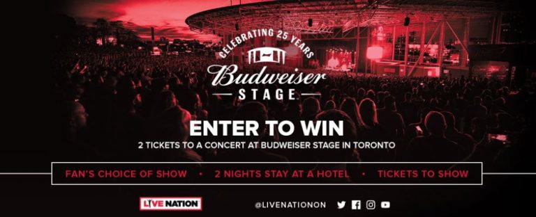 Budweiser Stage Contest: Win 2 tickets to a concert at Budweiser Stage ...