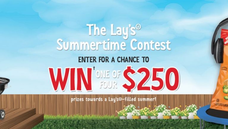Tasty Rewards Lays Summertime Contest: Win one of four $250 prizes ...