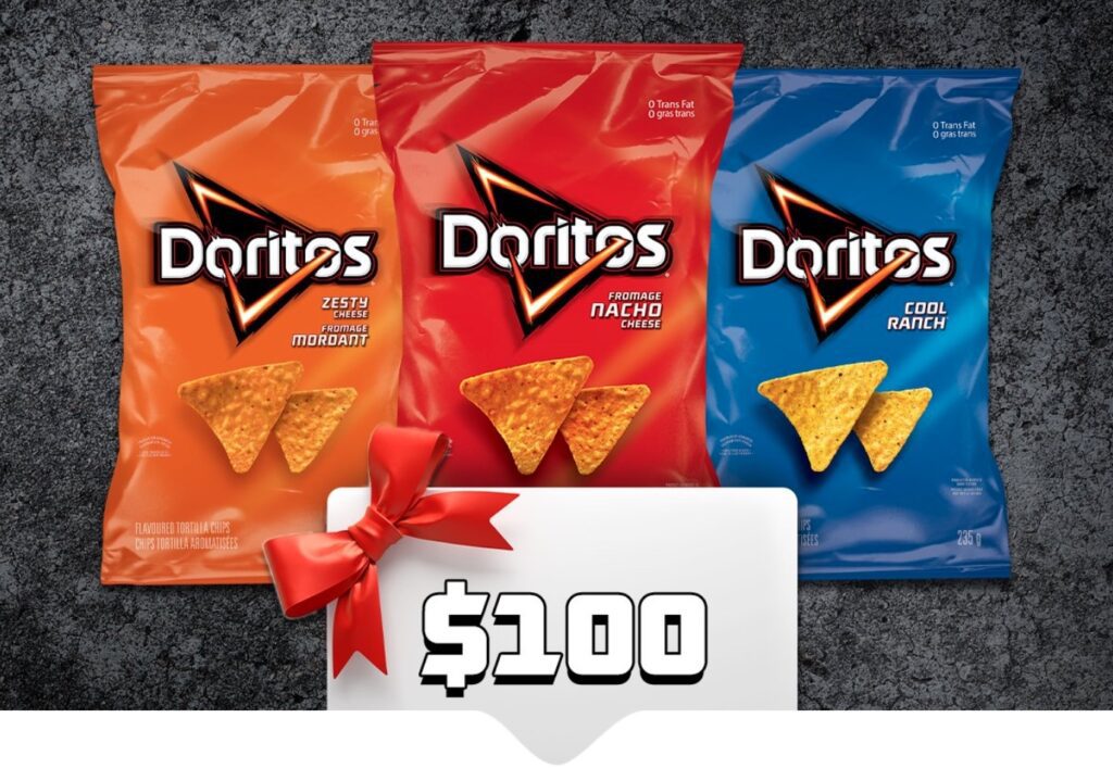 Doritos Loves Tasty Rewards Contest: Win one of three $100 gift cards ...