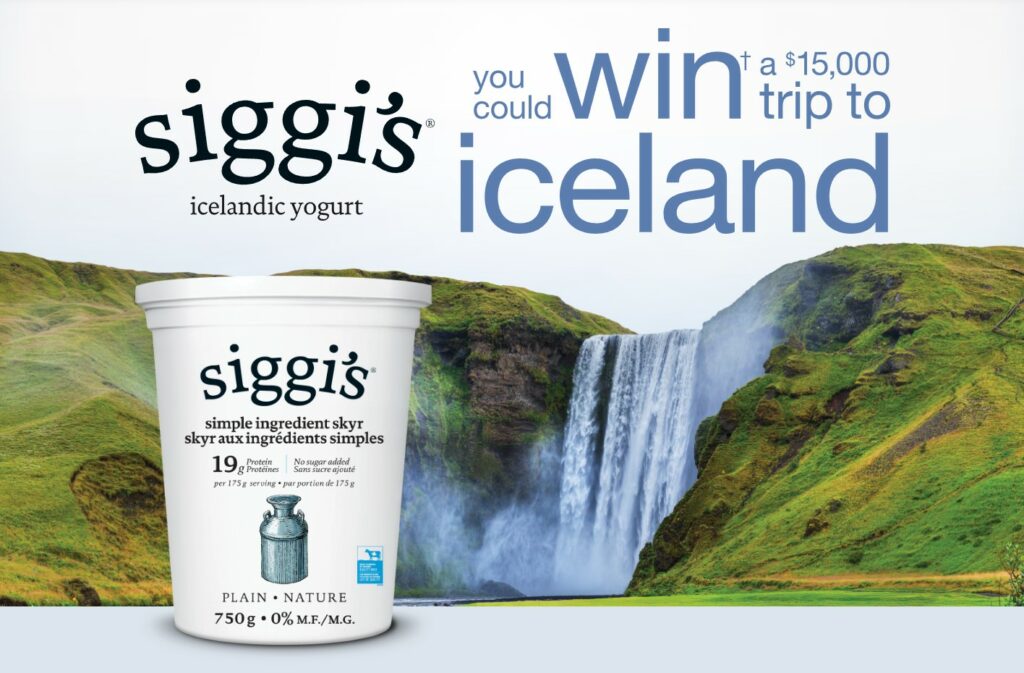 Siggi's Yogurt Contest: Win a $15,000 trip to Iceland at winwithsiggis ...