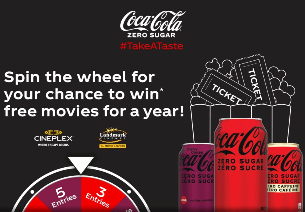 Coke Zero Sugar Movie Time Contest 2023: Win free movies for a year and ...