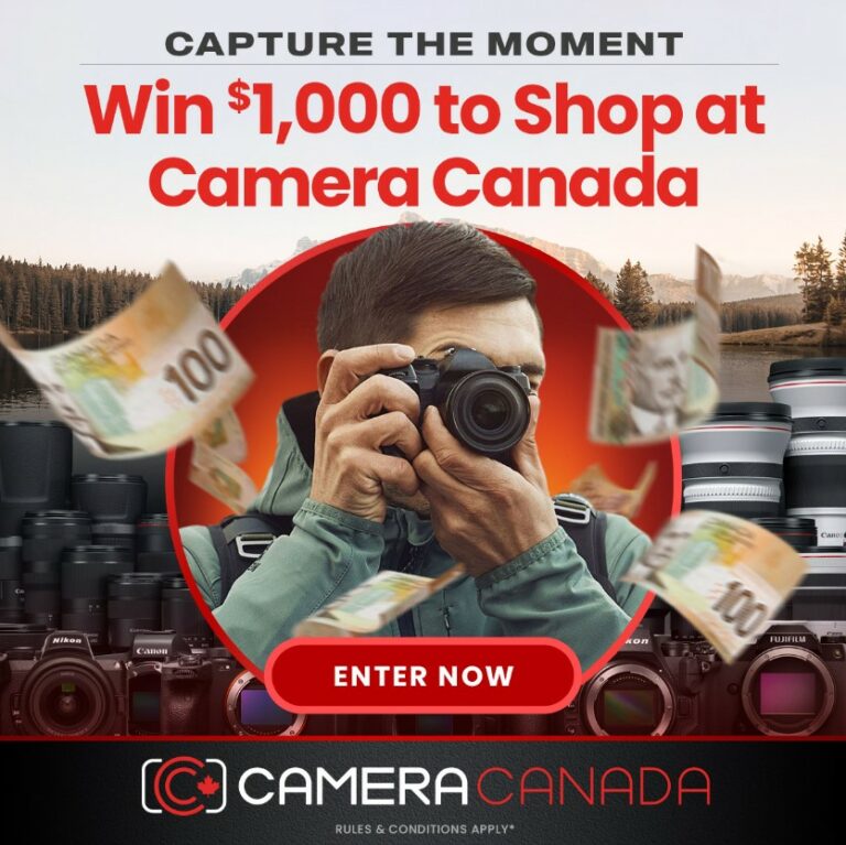 Win $1,000 to shop at Camera Canada | Contests in Canada
