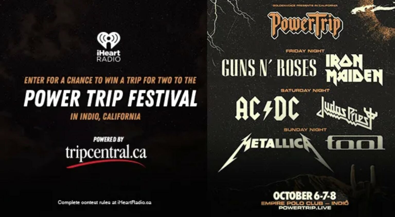 iHeartRadio Power Trip Contest: Win a trip to Power Trip Festival 2023 ...