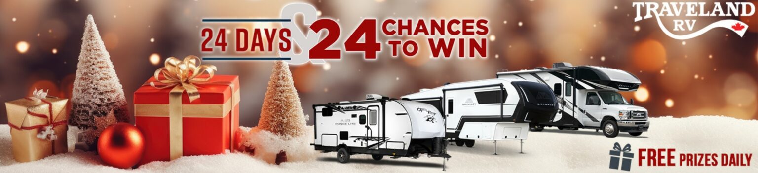 Traveland RV 24 Days of Giveaways: Win prizes daily | Contests in Canada