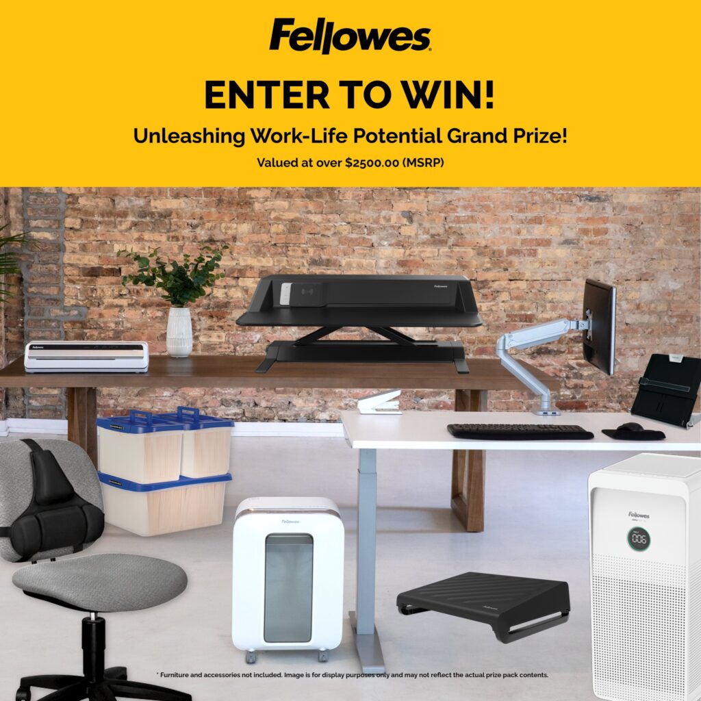 Unleash Your Work-Life Potential with Fellowes Contest: Win a $2,500 ...