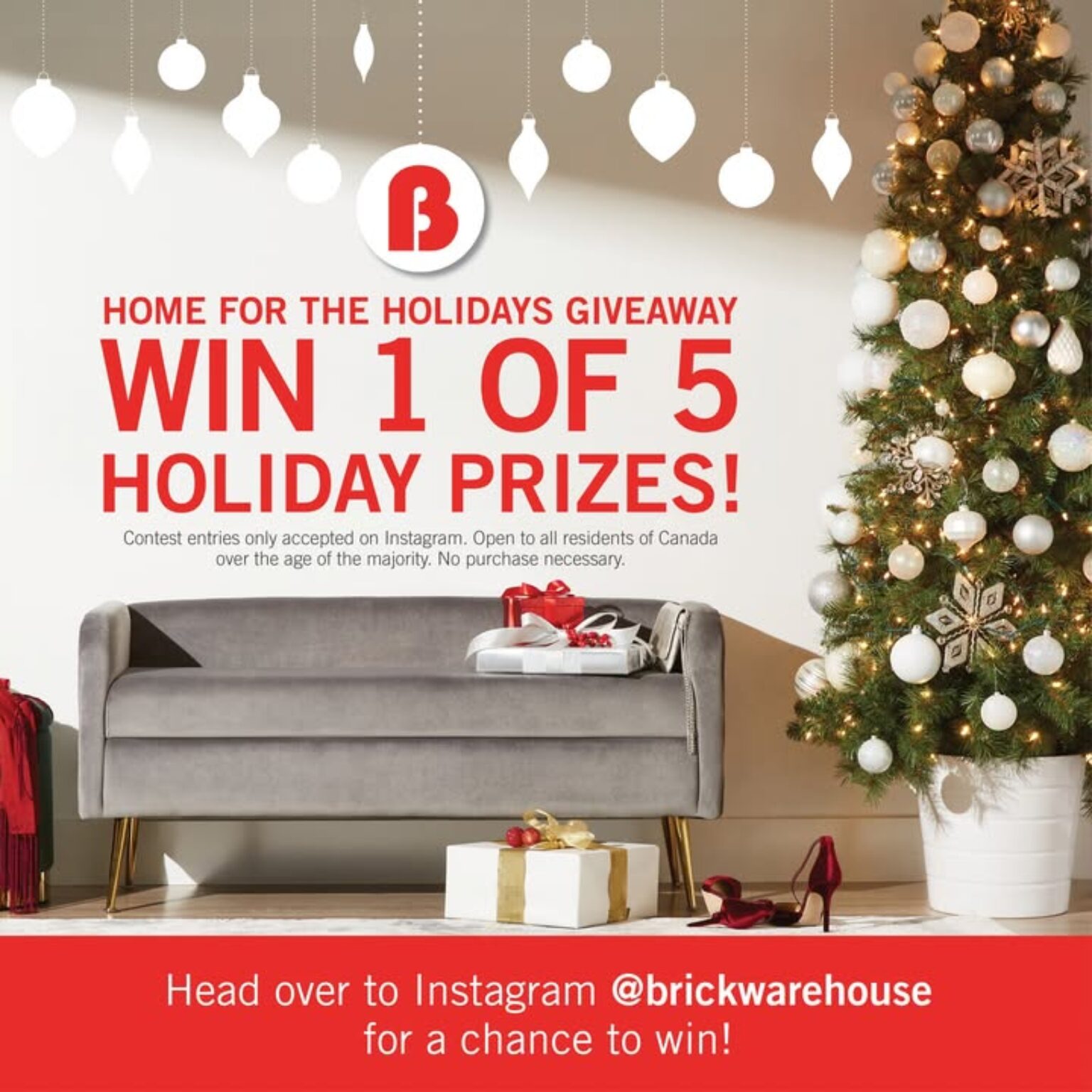 The Brick Home for the Holidays contest: Win Gift cards, home ...